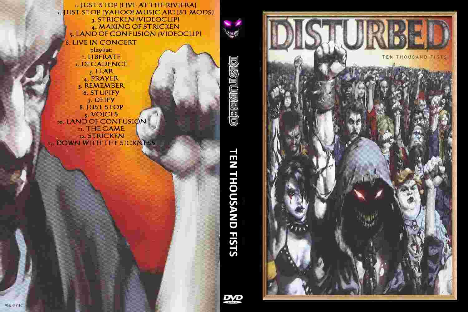 Disturbed Ten Thousand Fists : Front | DVD Covers | Cover Century ...